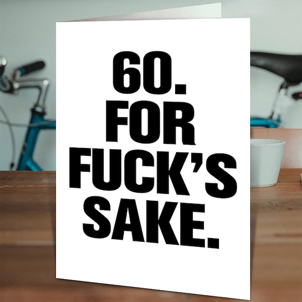 60th Birthday Card - Etsy UK