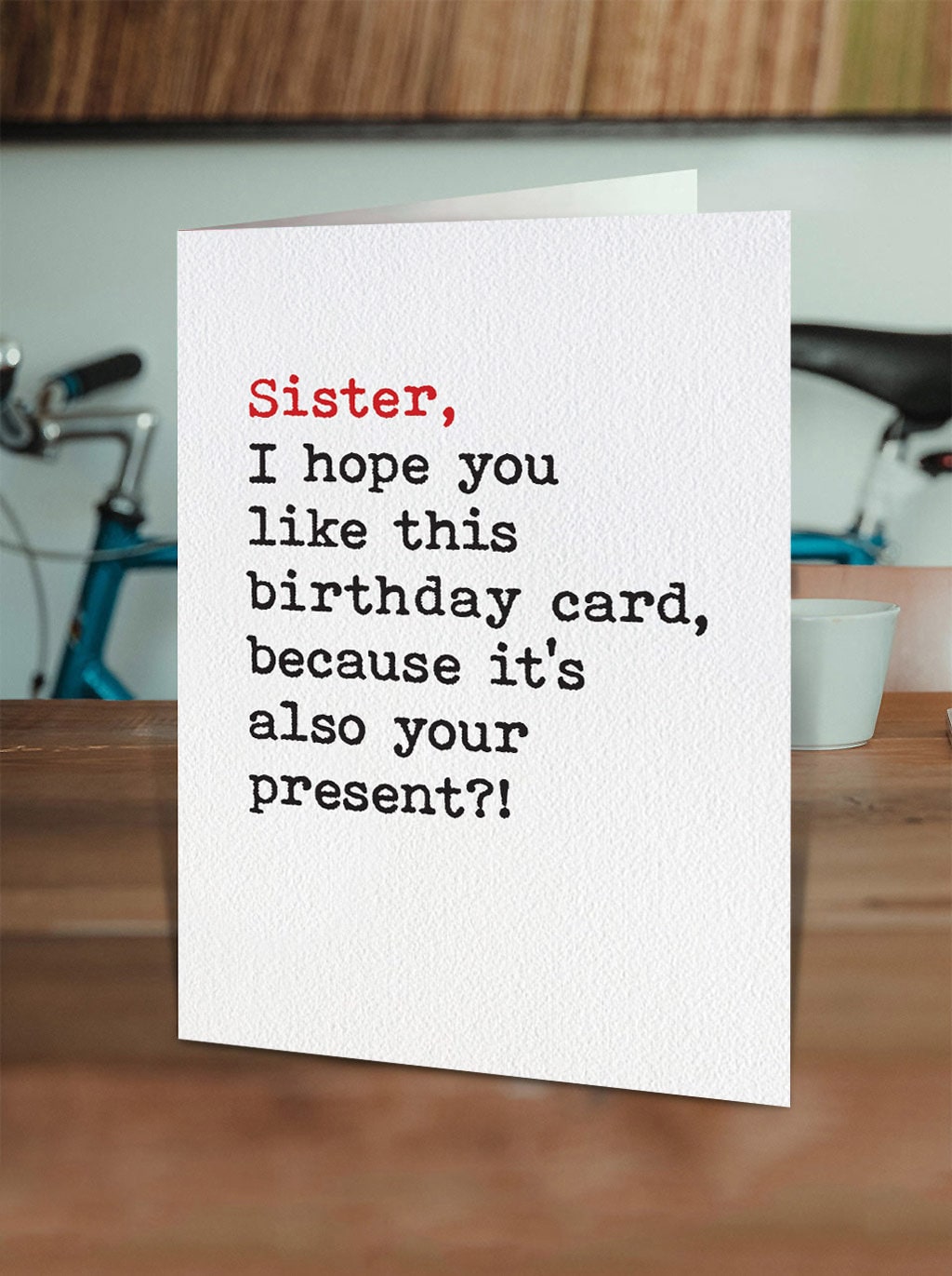 Funny Birthday Card for Sisters Sister Banter Cards Cards - Etsy