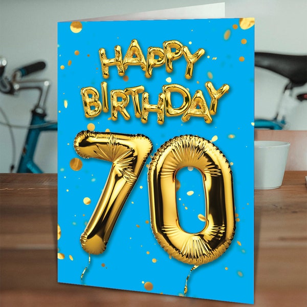 70th Birthday Card Husband Etsy