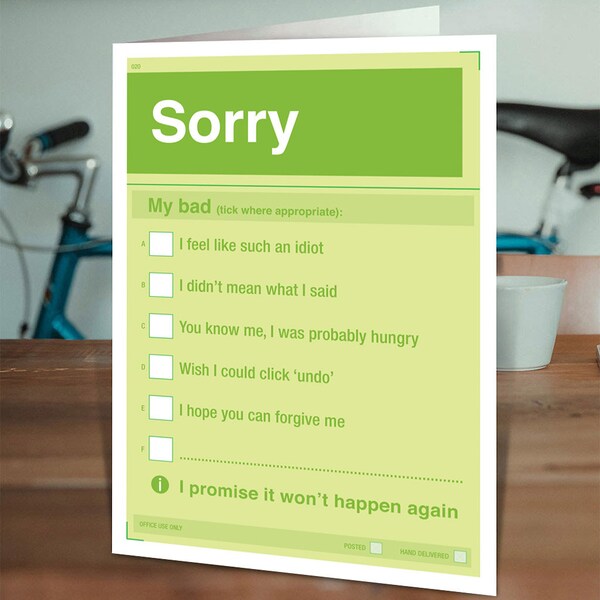 To Say Sorry - Etsy