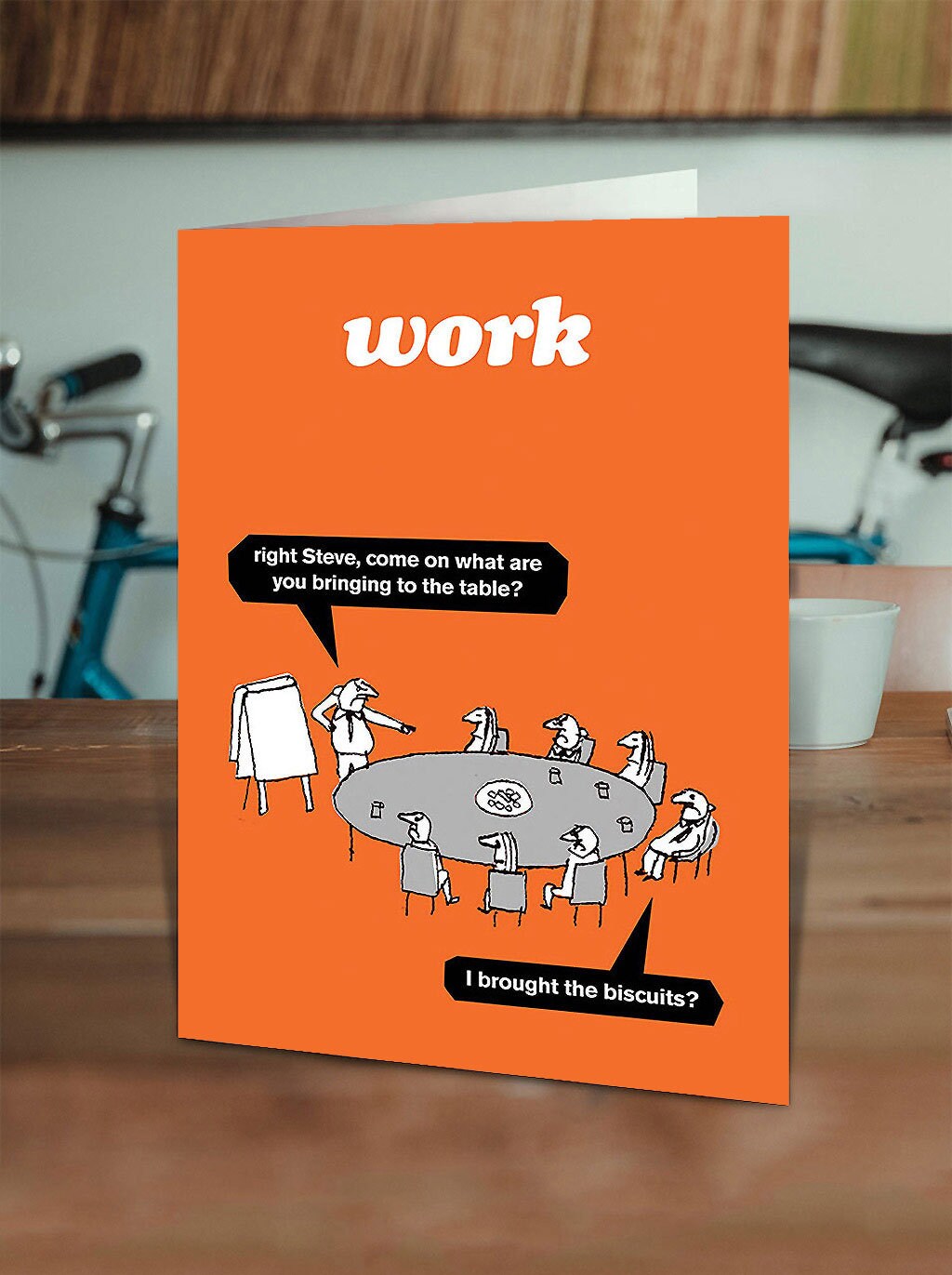 Modern Toss Work Biscuits Birthday Card Funny - Etsy