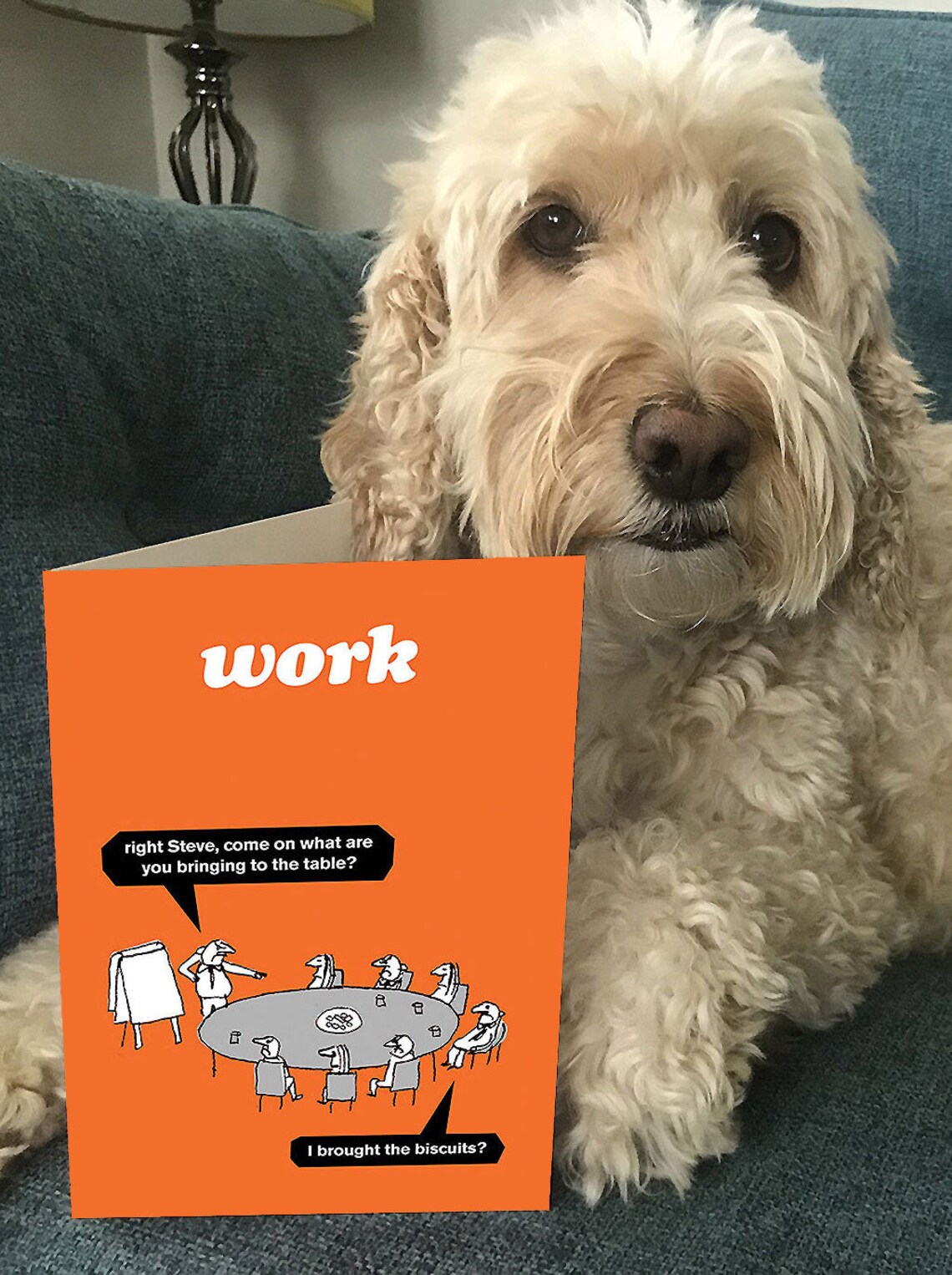 Modern Toss Work Biscuits Birthday Card Funny - Etsy