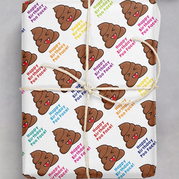 Poop Emoji Wrapping - Etsy