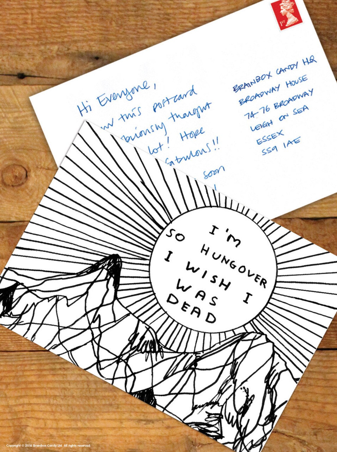 David Shrigley Postcard for Him Her Boyfriend Girlfriend - Etsy