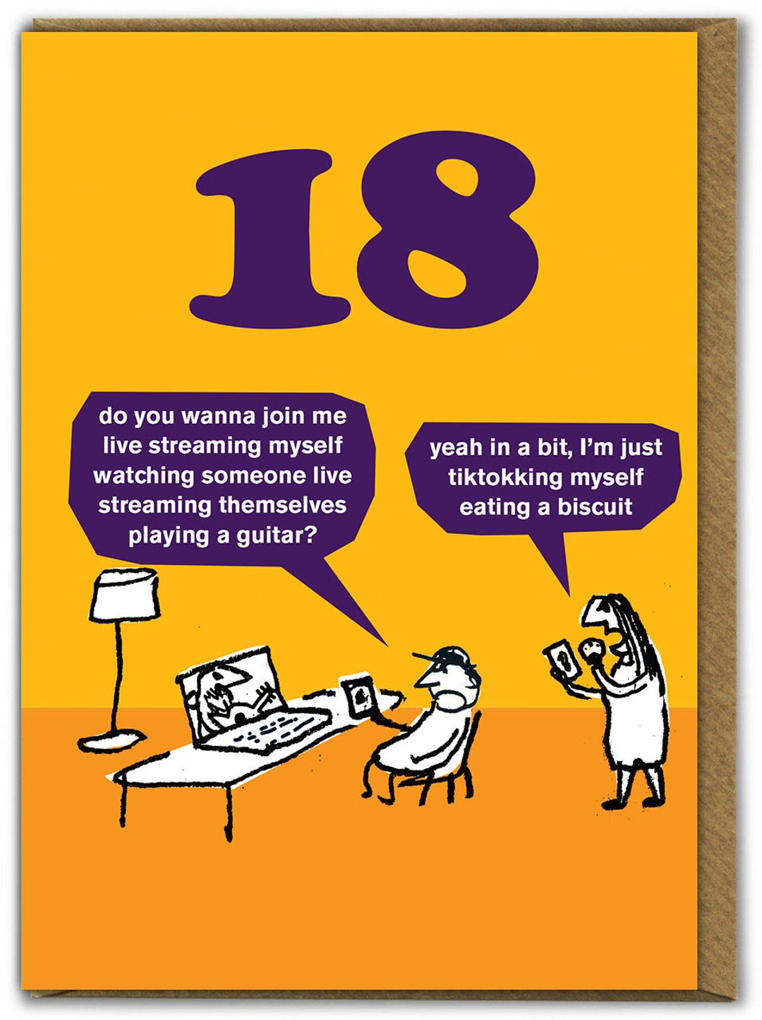Funny 18th Birthday Card by Modern Toss for Him Her Son Daughter Niece ...