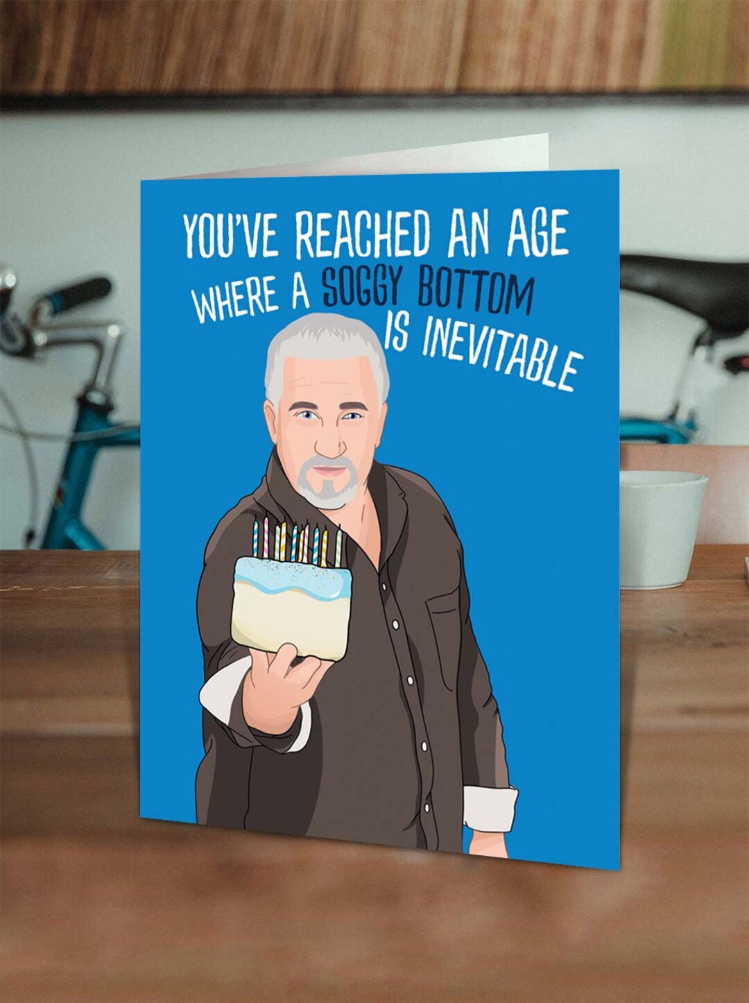 Funny Birthday Card Paul Hollywood Great British Bake off Cards for Him ...