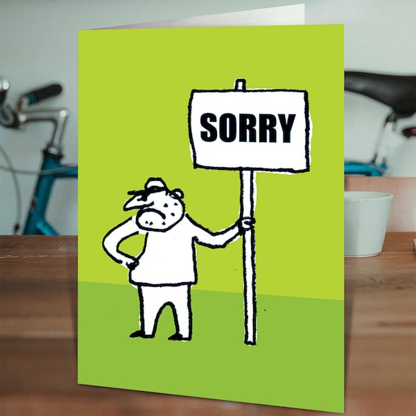 Funny Sorry Cards - Etsy UK