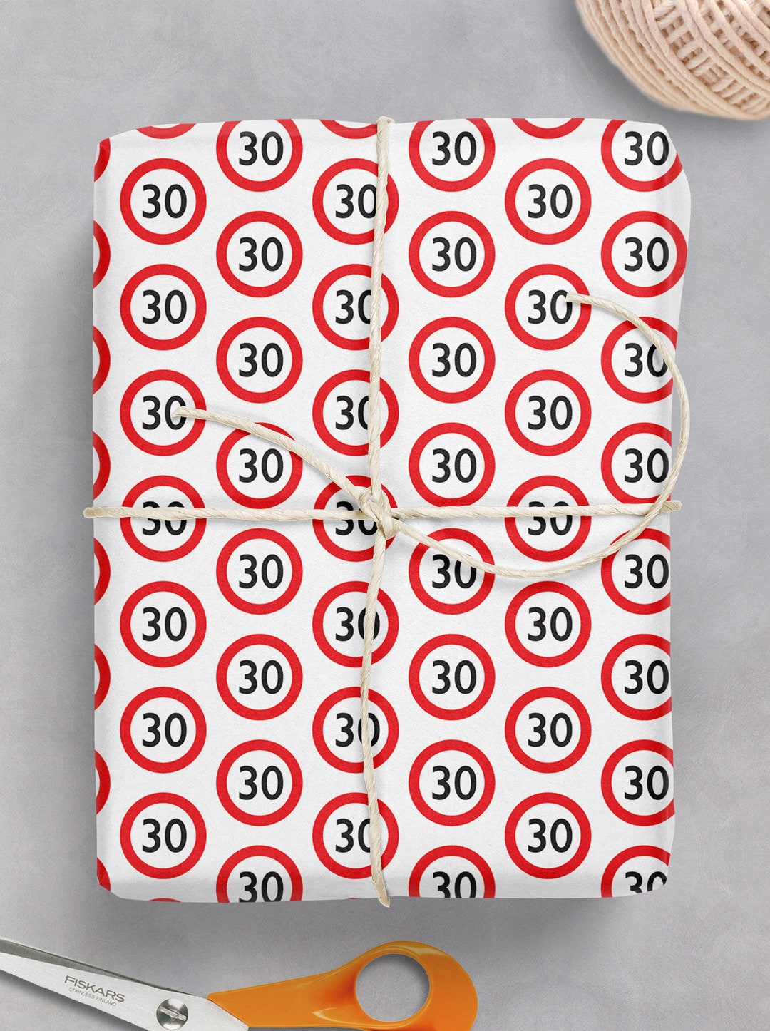 30th Birthday Gift Wrap for Him Her Friend Mate Bestie Son Daughter Men ...