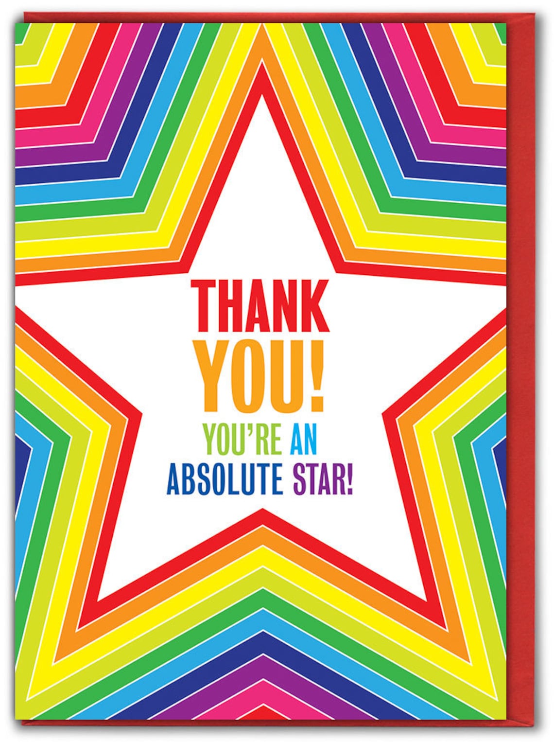 Lovely Thank You You're an Absolute Star Greetings Card | Etsy