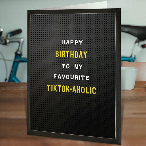 Tik Tok Birthday Cards - Etsy