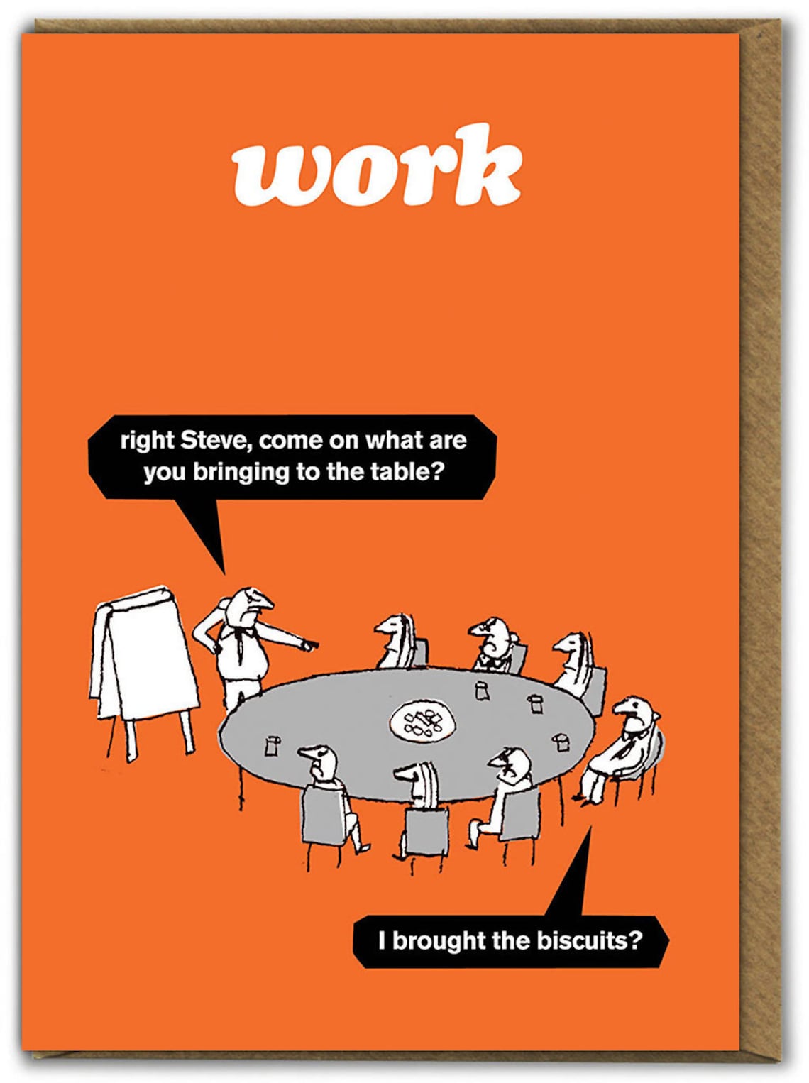 Modern Toss Work Biscuits Birthday Card Funny - Etsy