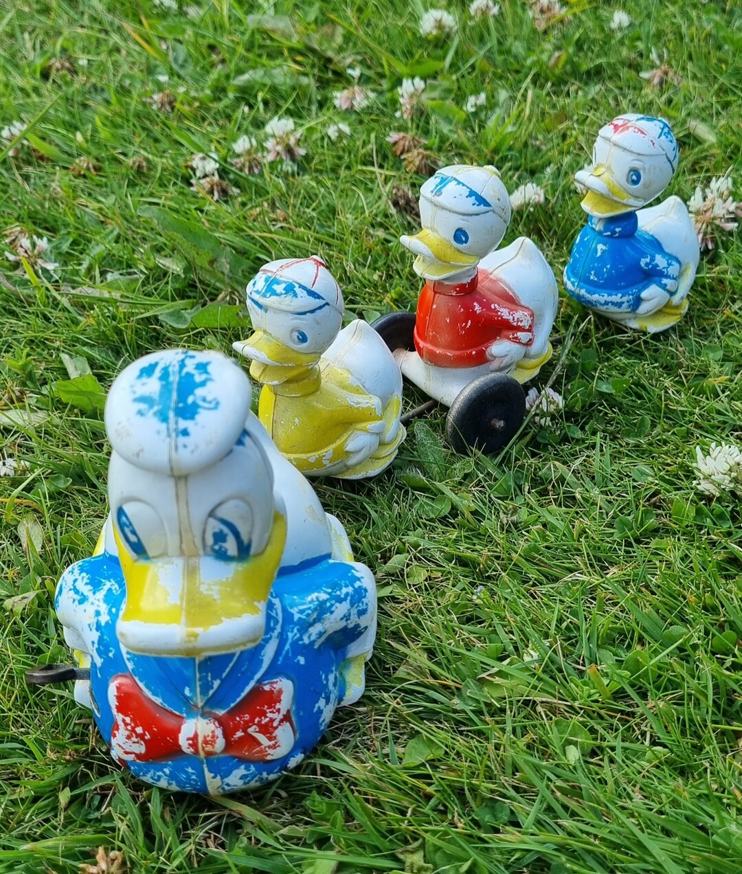 Rare Vintage Marx Donald Duck Clockwork Toy, Walt Disney Productions ...