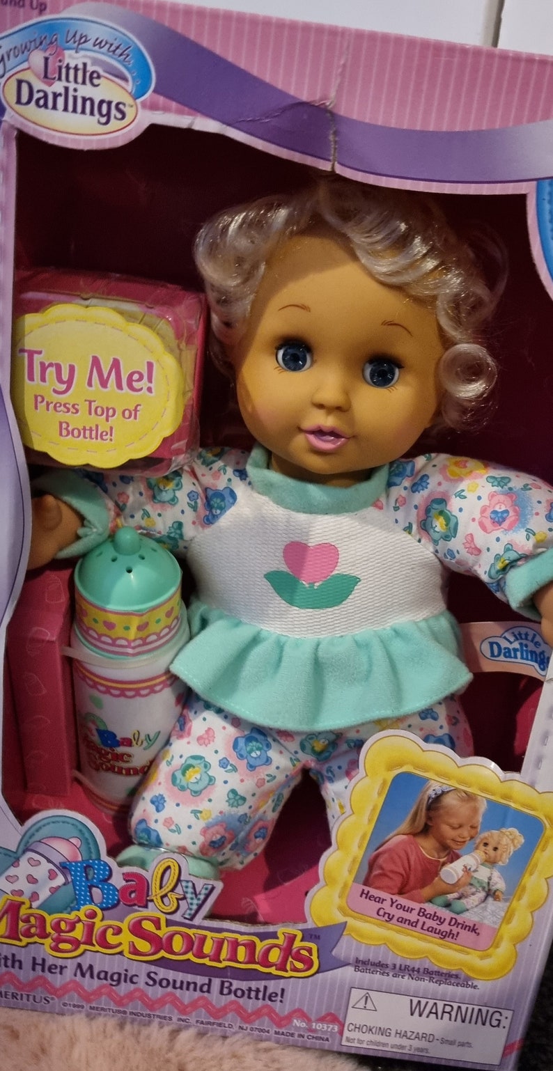 This Vintage Baby Magic Sounds Doll, Manufactured in 1999 by Meritus ...