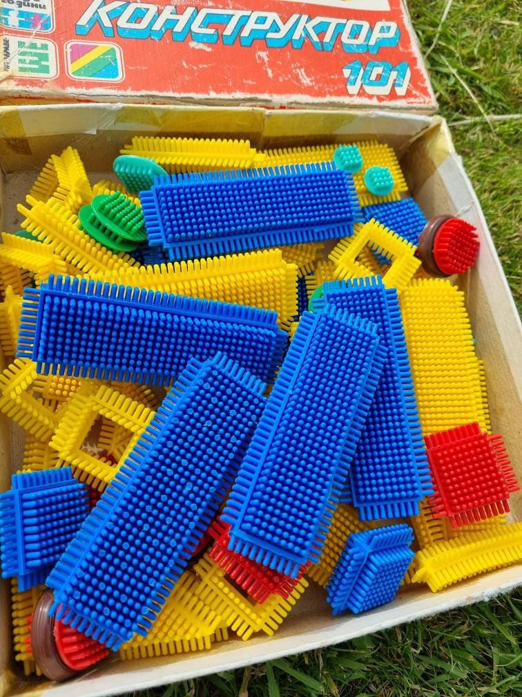 Toys Rare vintage stickle bricks type set Russian kohctpyktop 101 ...
