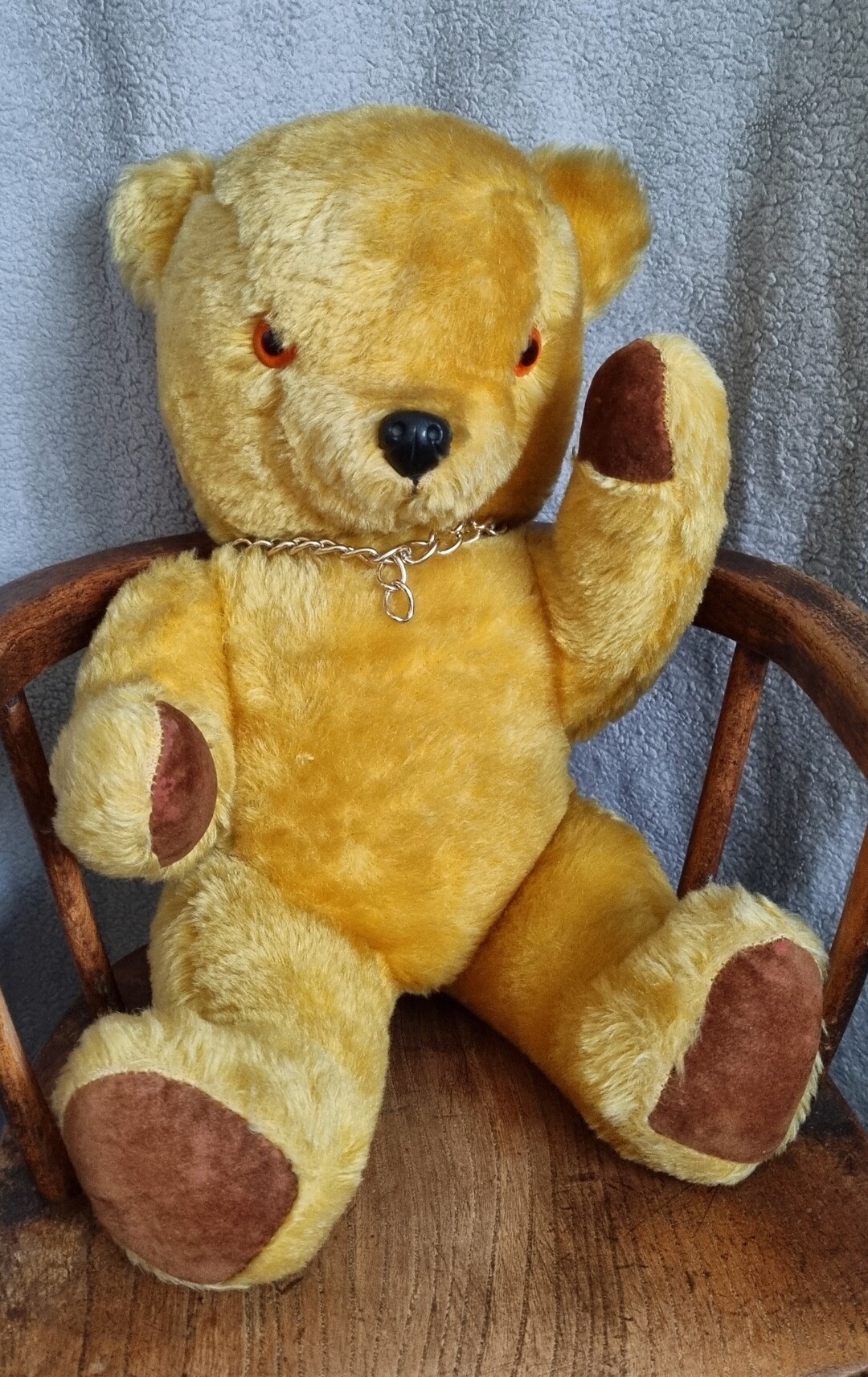 Vintage Retro Teddy Bear Real Soft Toys Golden Mohair - Etsy