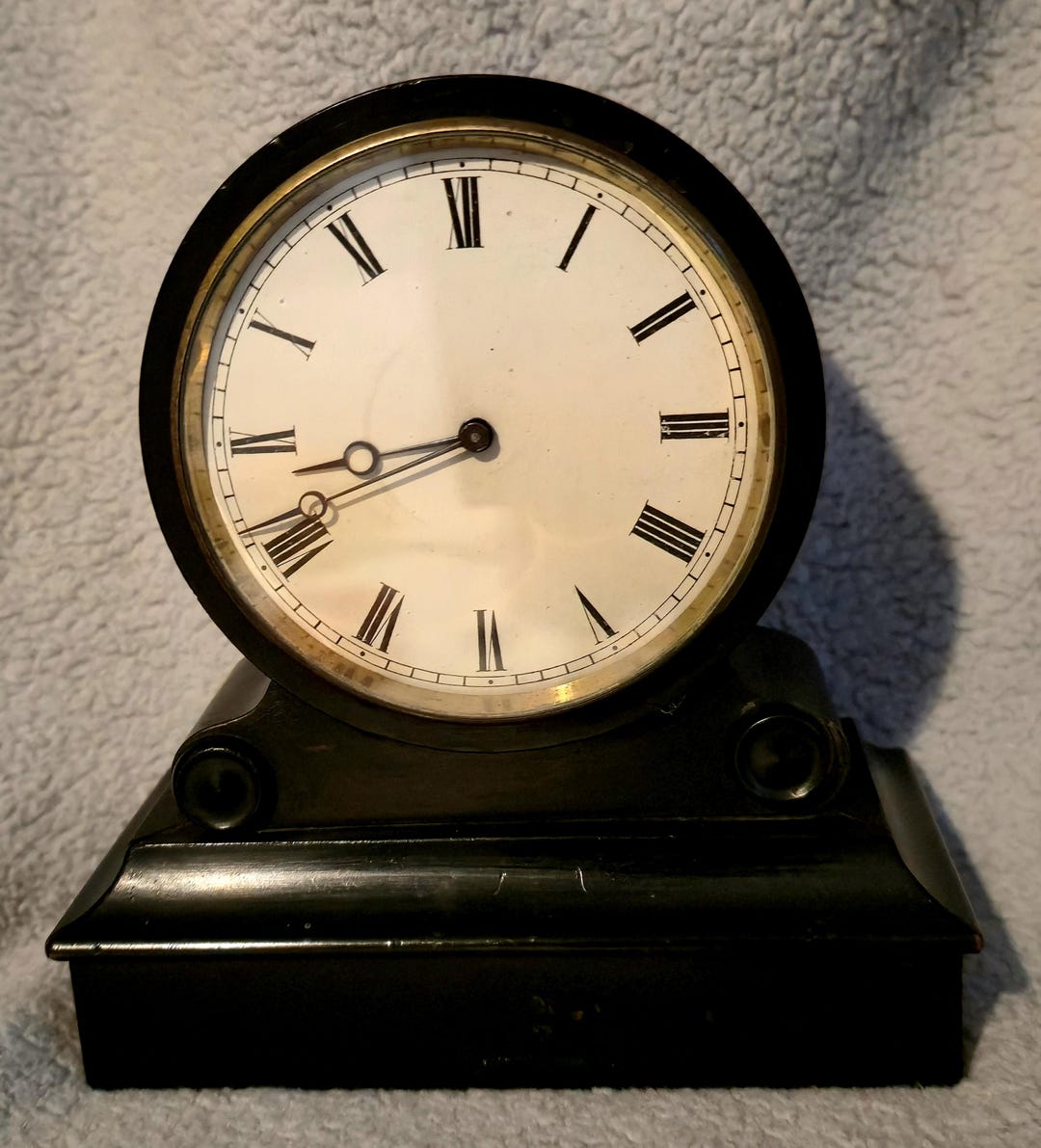 Antique Drum Head Clock Dead Beat French Rare Guinea Parlour Mantle ...