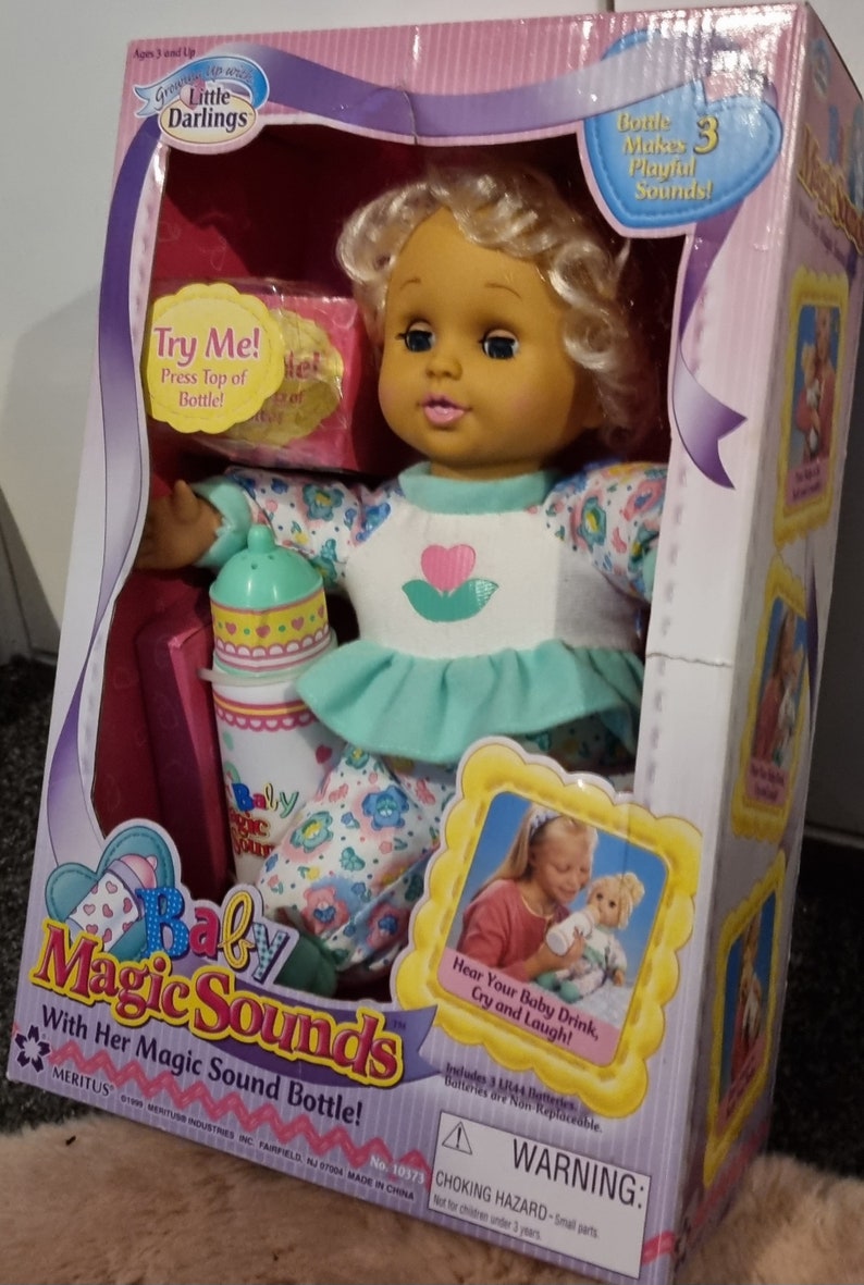 This Vintage Baby Magic Sounds Doll, Manufactured in 1999 by Meritus ...
