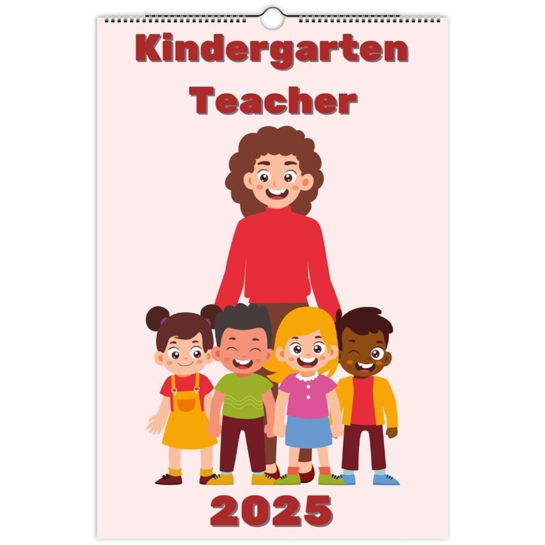 Kindergarten Teacher Wall Calendar 2025 - Etsy
