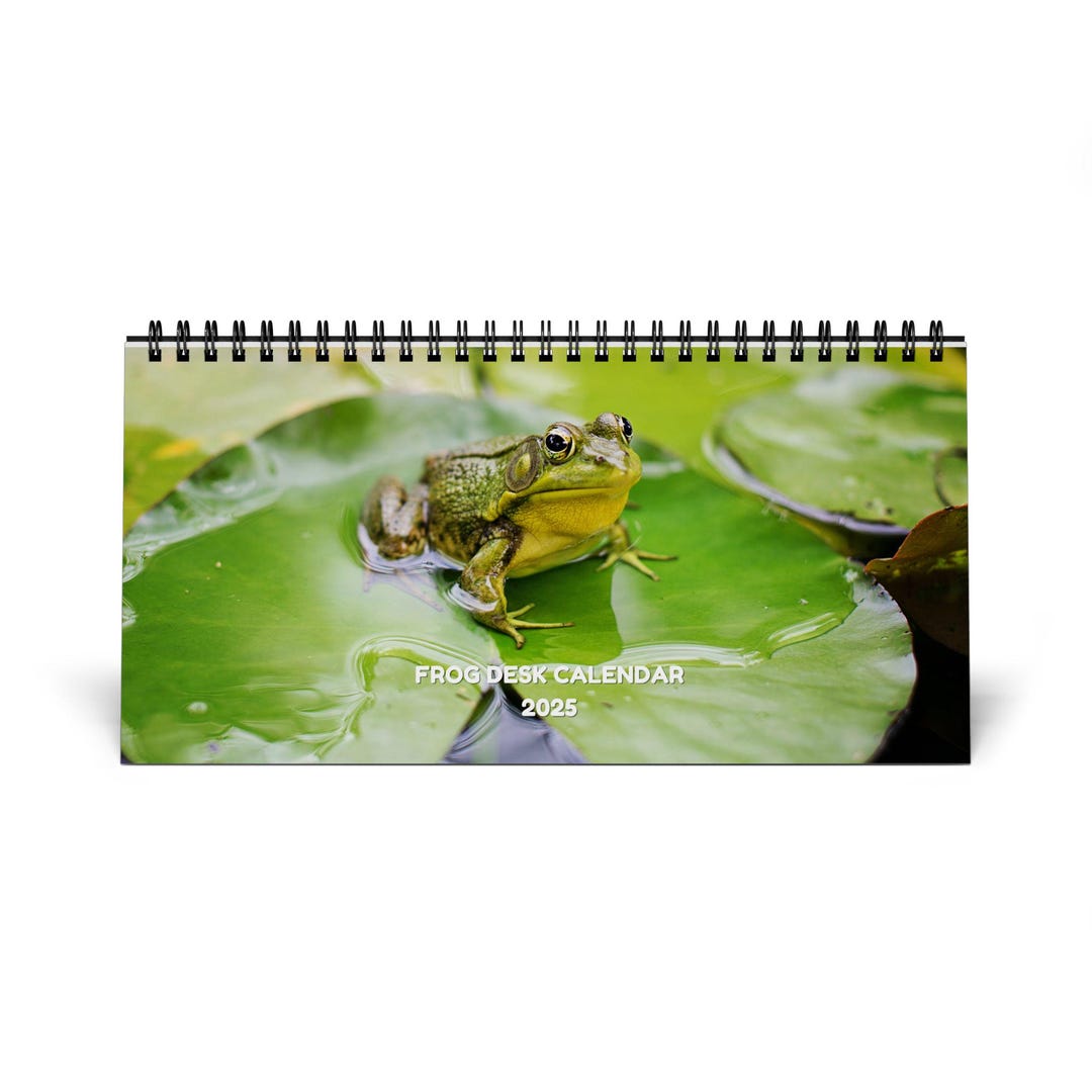 Frog Desk Calendar 2025 - Etsy