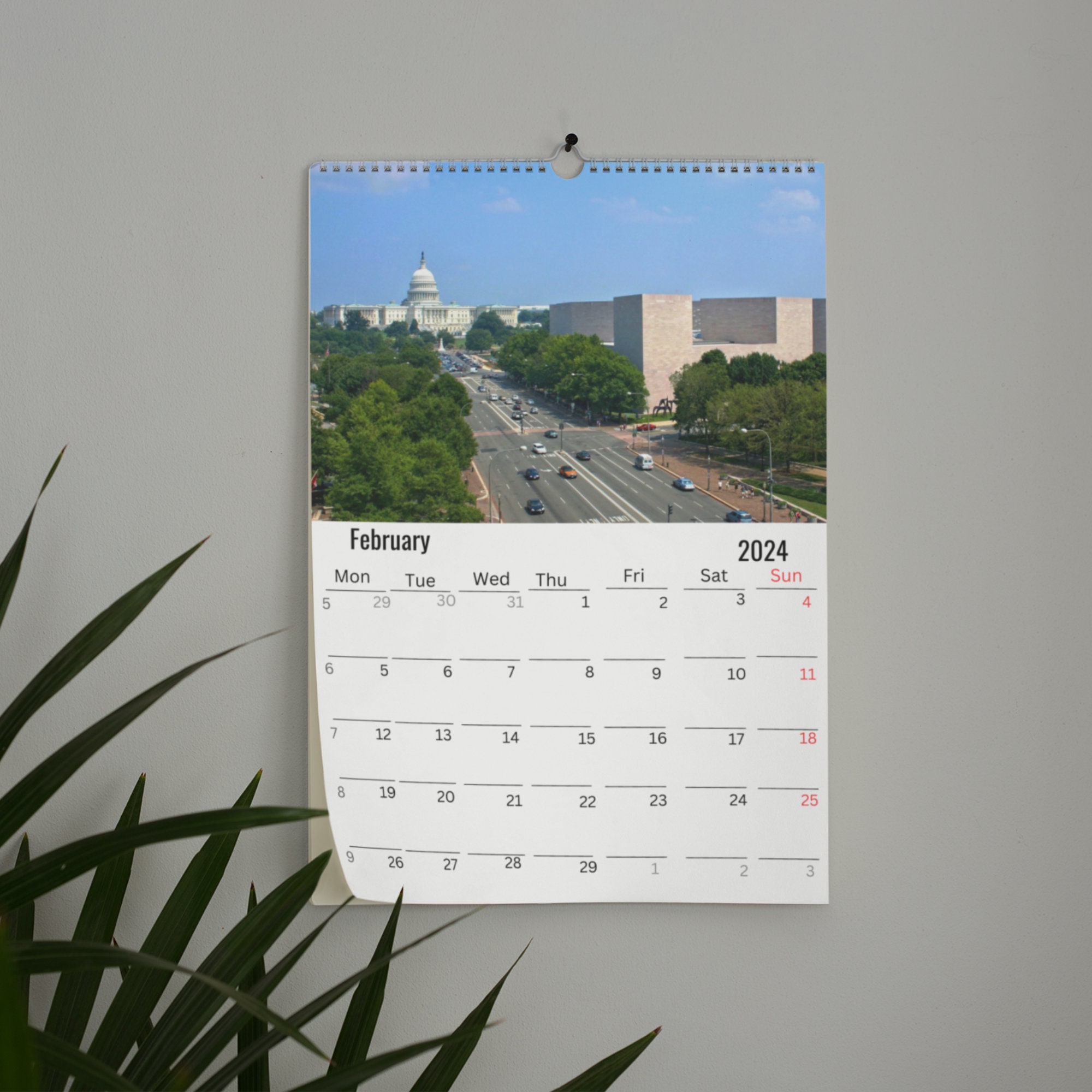 Washington DC Wall Calendar 2024 - Etsy