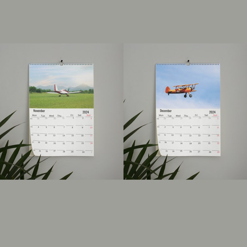 Aircraft Wall Calendar 2024 - Etsy