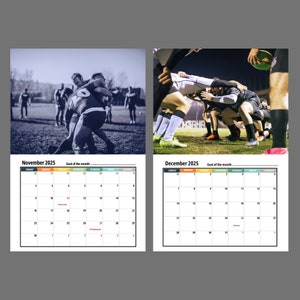 Rugby Wall Calendar 2025 - Etsy
