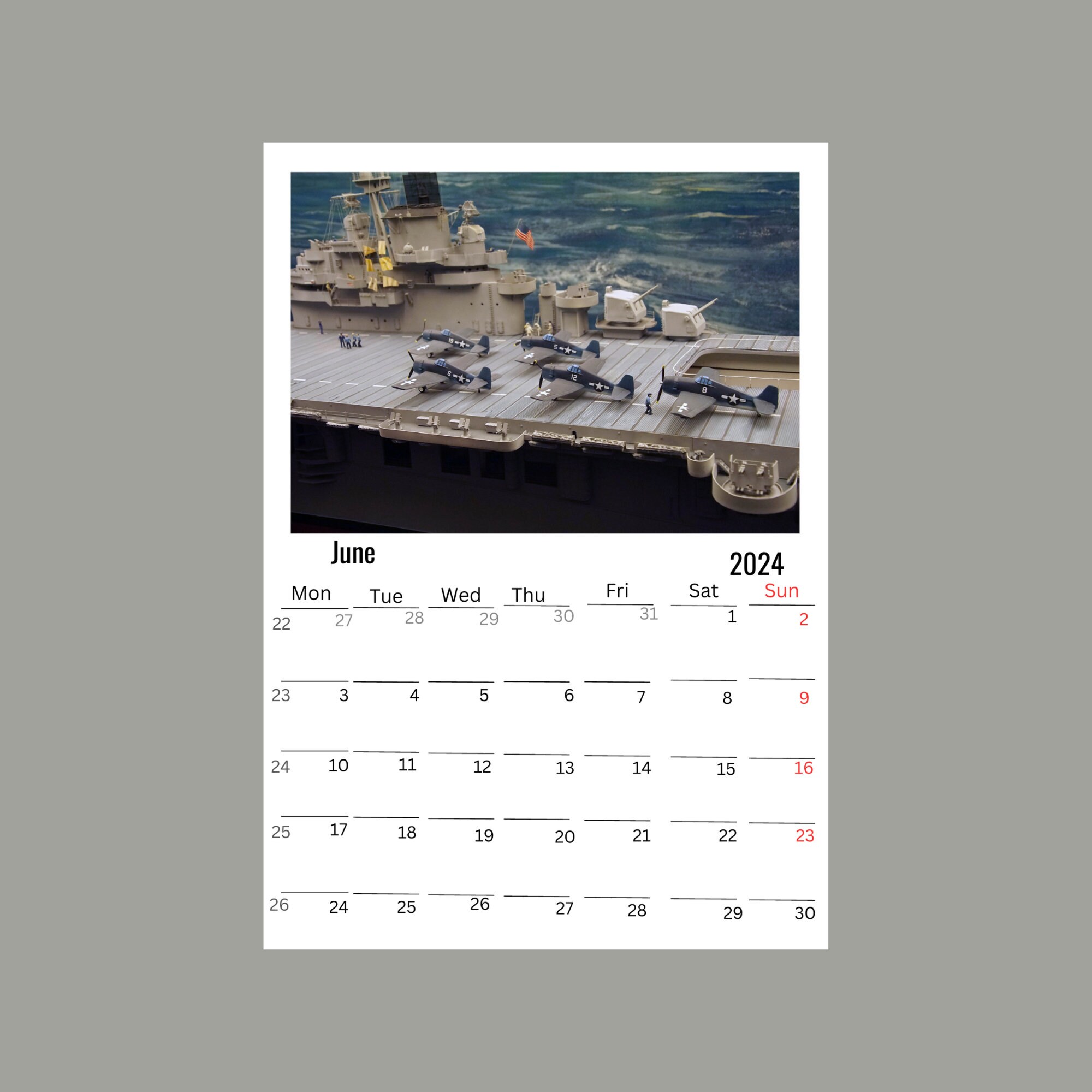 Military Aircraft Wall Calendar 2024 - Etsy