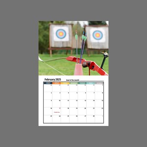 Archery Wall Calendar 2025 - Etsy