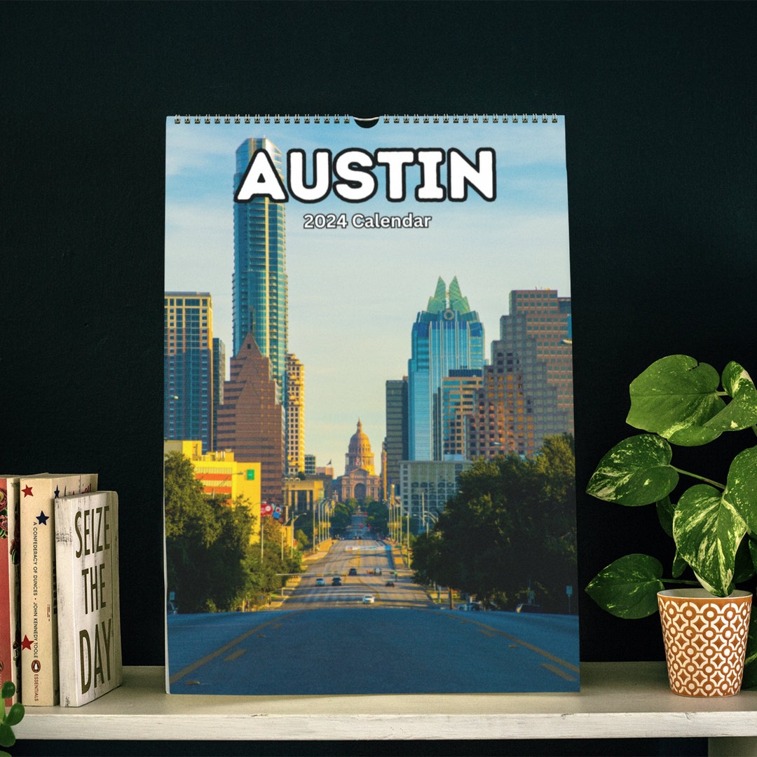 Austin Wall Calendar 2024 - Etsy