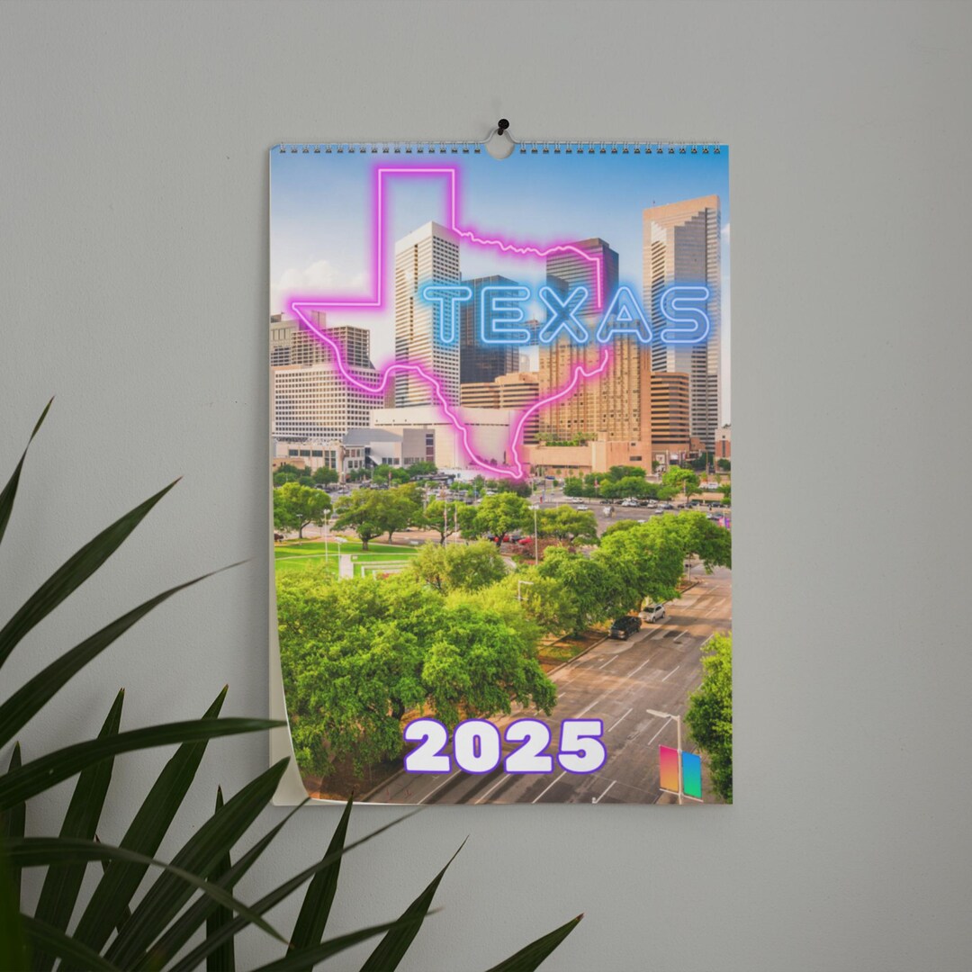 Texas Wall Calendar 2025 - Etsy