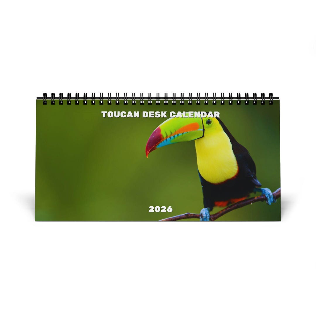 Toucan Desktop Calendar 2026 - Etsy