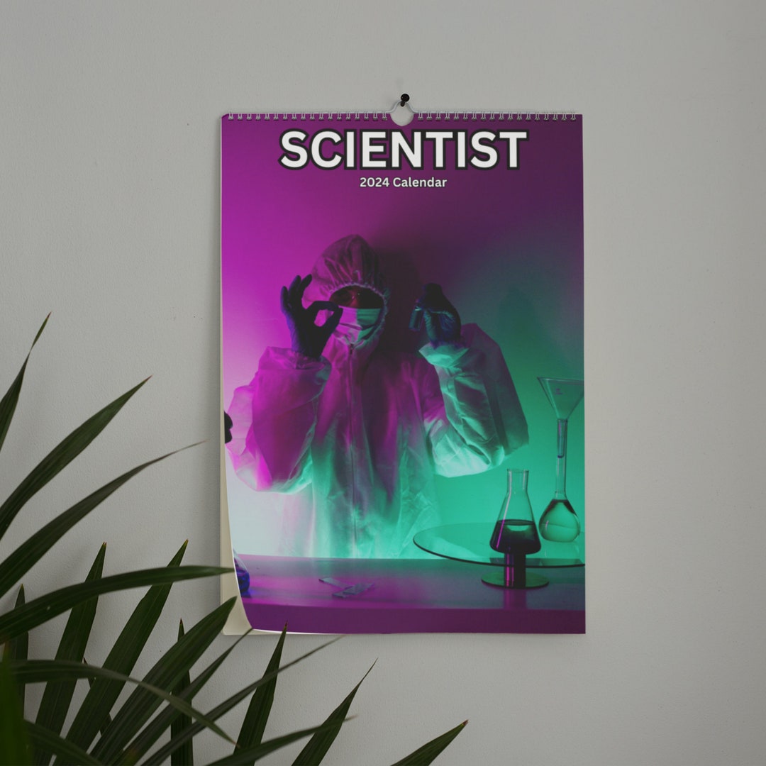 Scientist Wall Calendar 2024 - Etsy