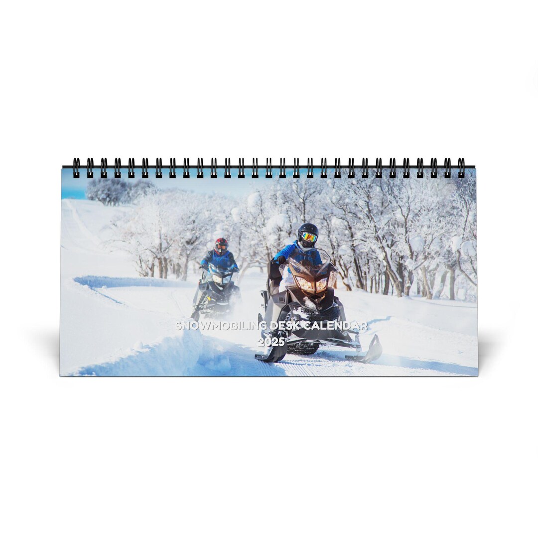Snowmobiling Desk Calendar 2025 - Etsy