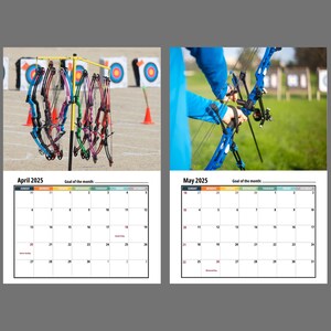 Archery Wall Calendar 2025 - Etsy