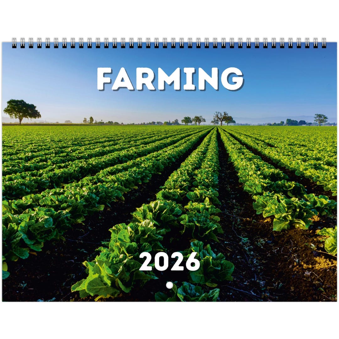 Farming Wall Calendar 2026 - Etsy