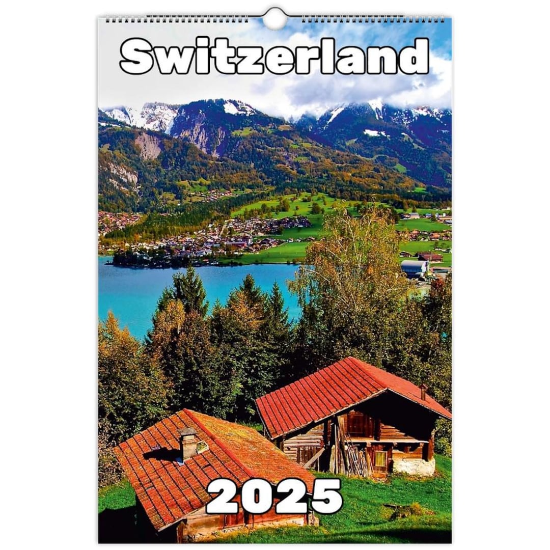 Switzerland Wall Calendar 2025 - Etsy