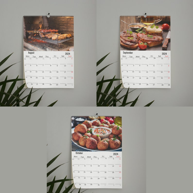 Barbecue Wall Calendar 2024 - Etsy