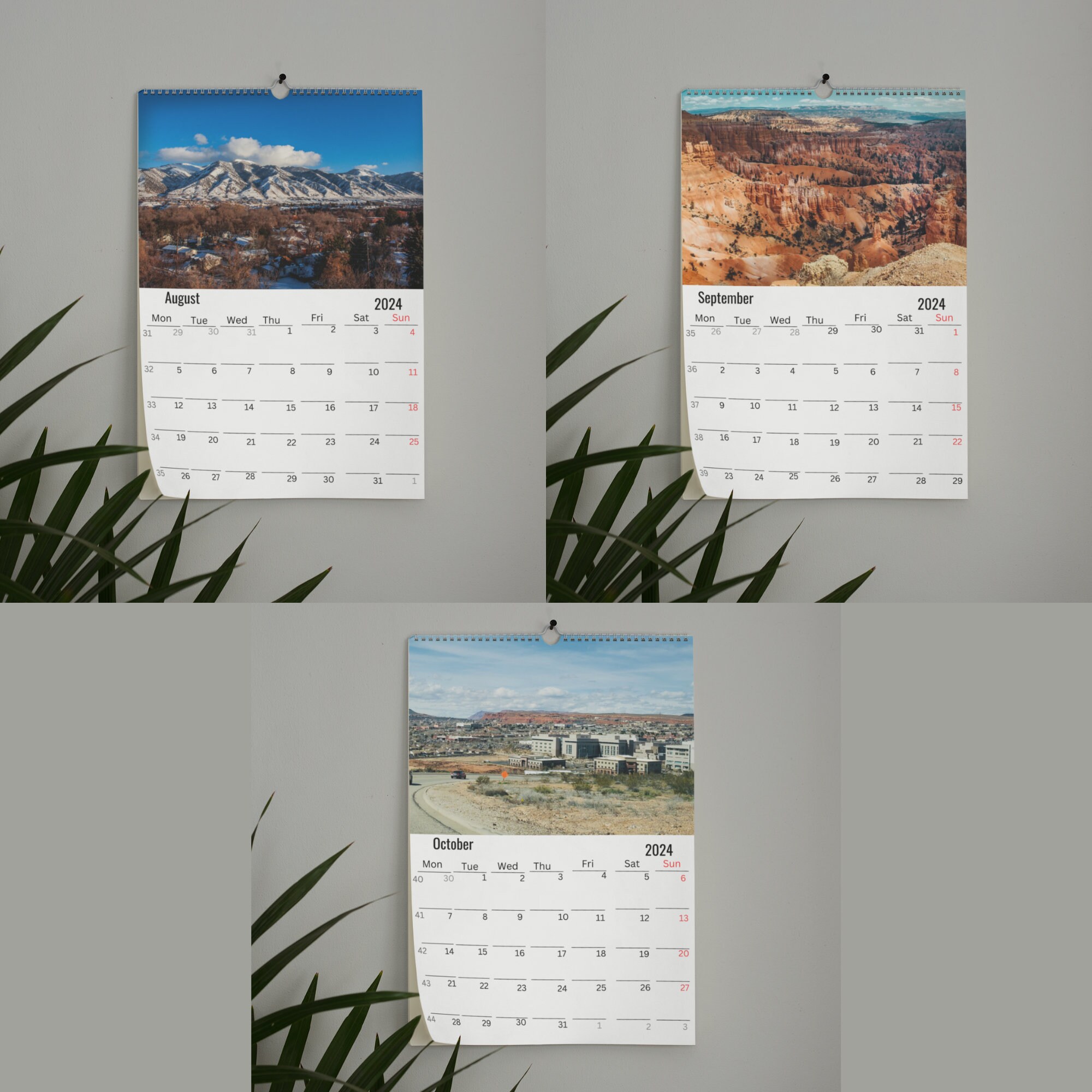 Utah Wall Calendar 2024 - Etsy