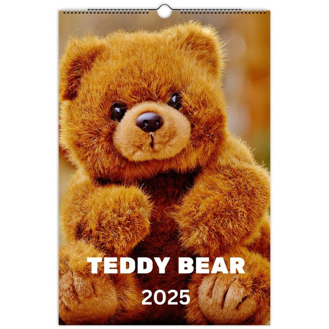 Teddy Bear Wall Calendar 2025 - Etsy