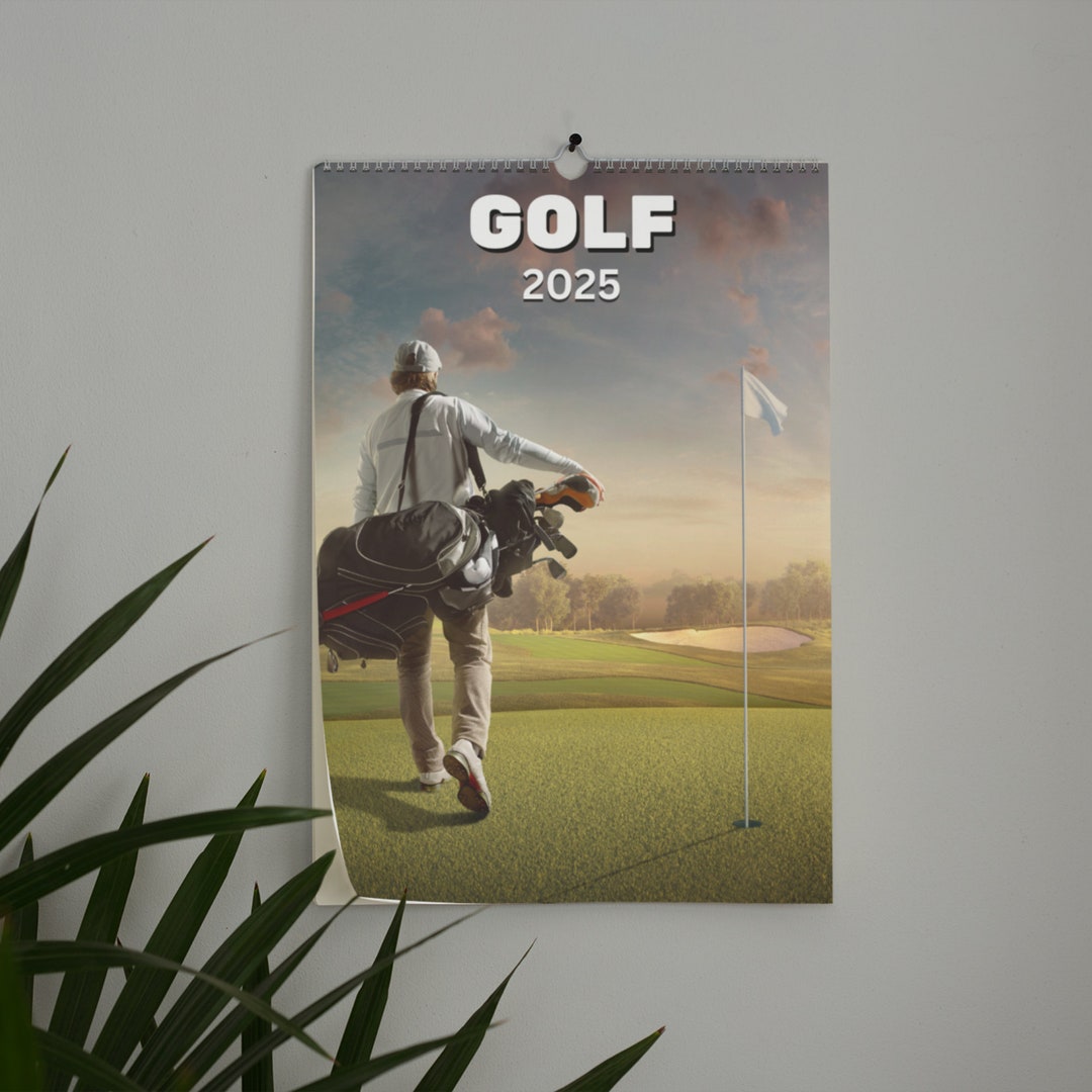 Golf Wall Calendar 2025 - Etsy