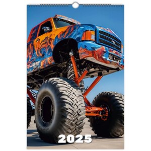 Monster Truck 2025 Calendar - Etsy Australia
