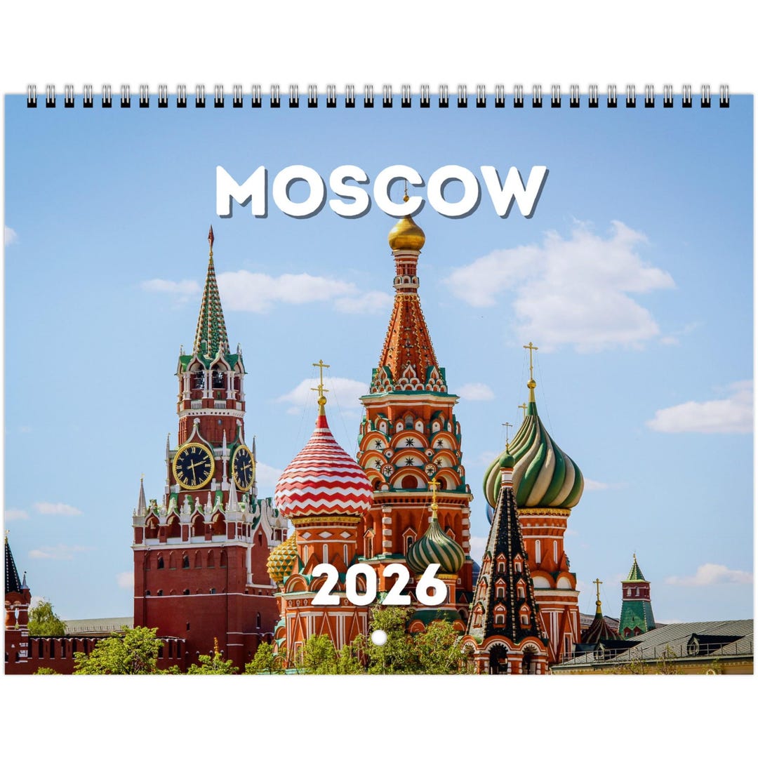 Moscow Wall Calendar 2026 - Etsy