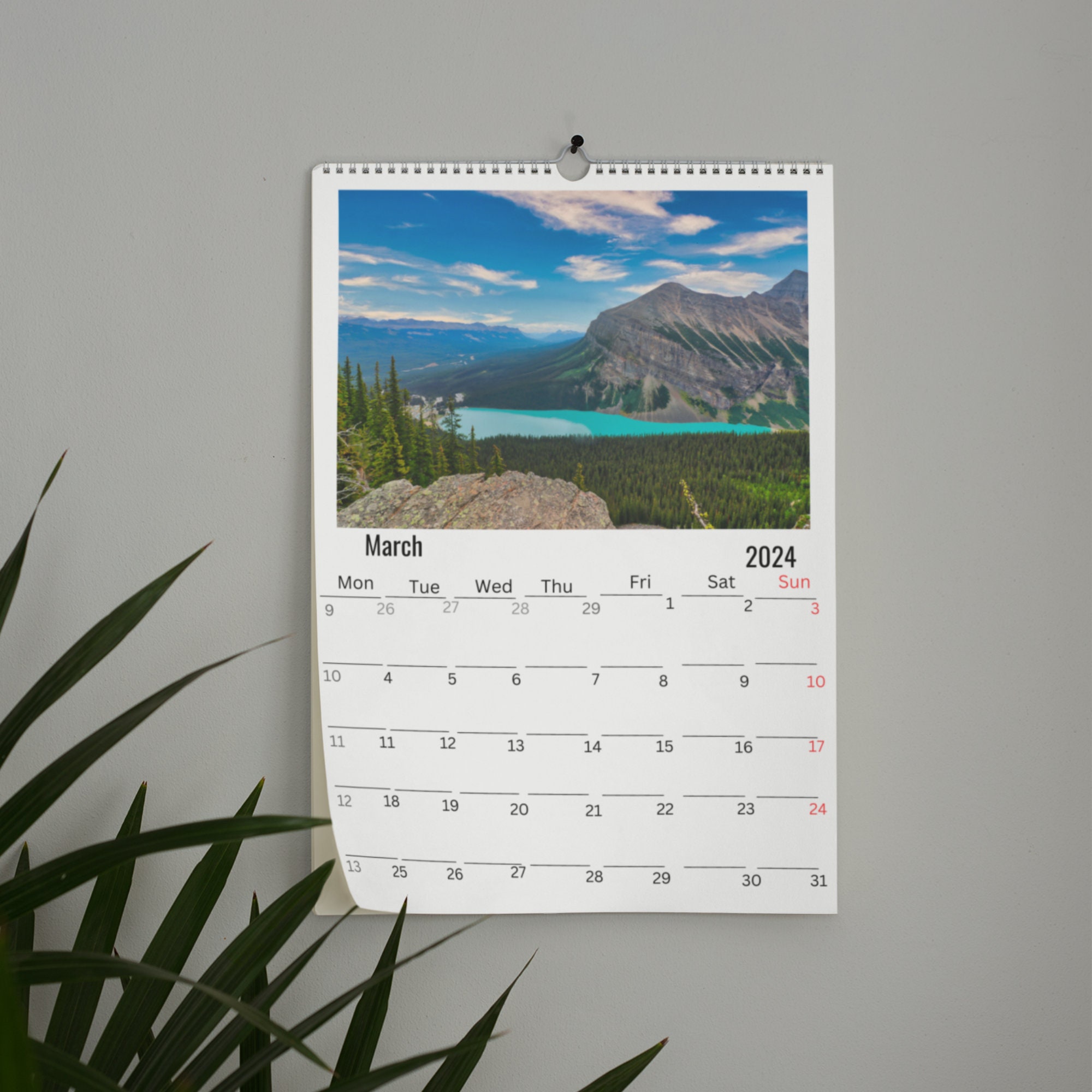 Lake Louise Wall Calendar 2024 - Etsy