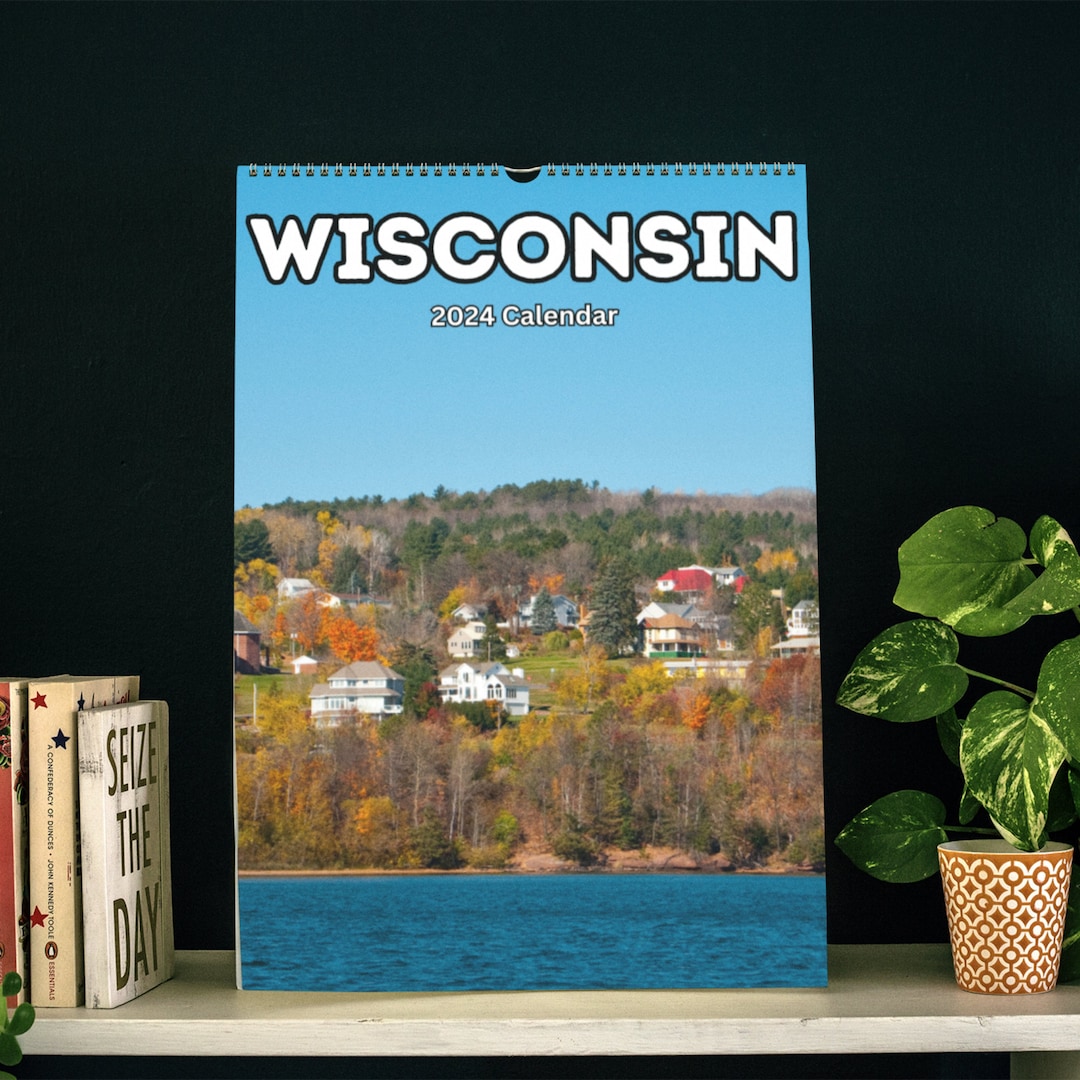 Wisconsin Wall Calendar 2024 - Etsy