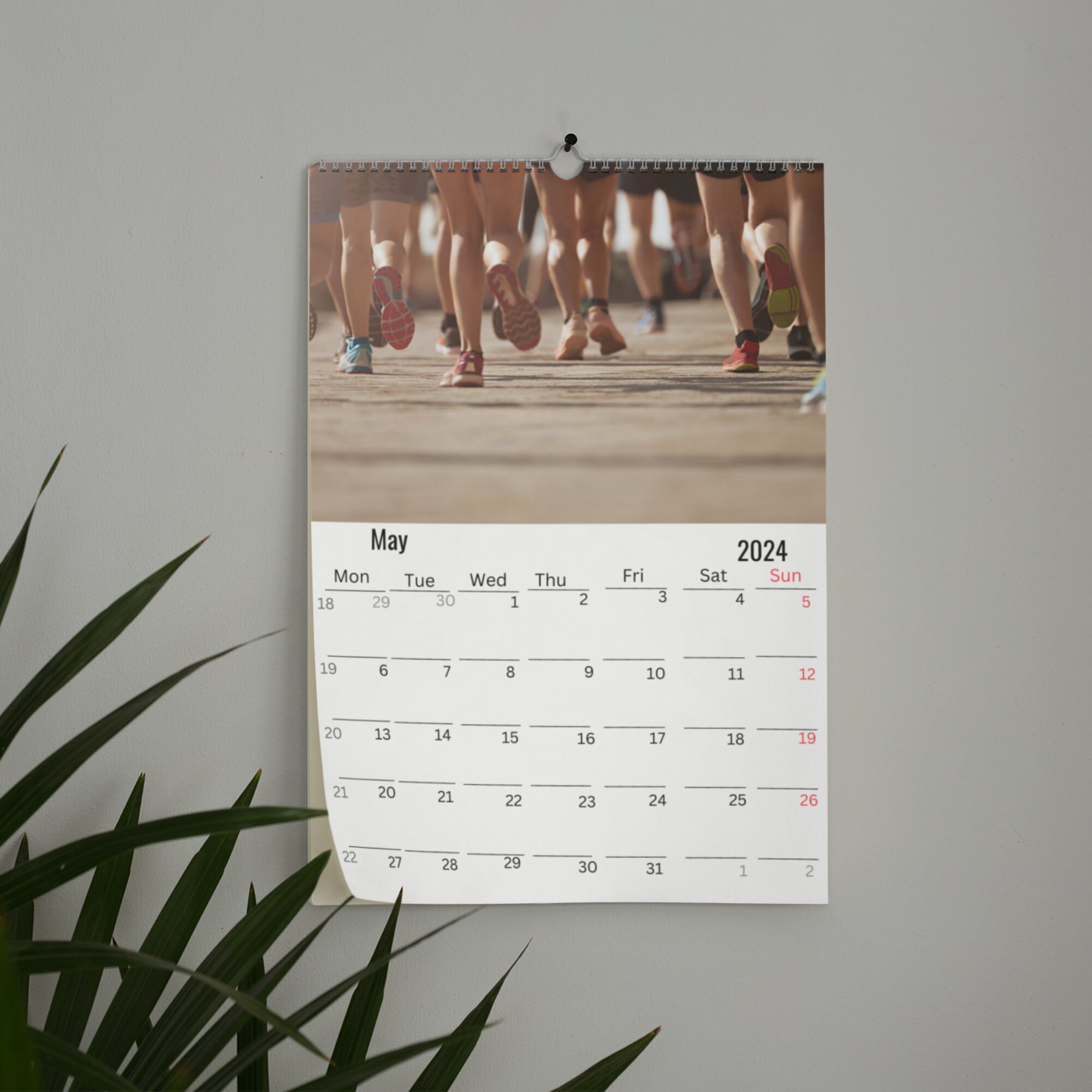 Running Wall Calendar 2024 - Etsy