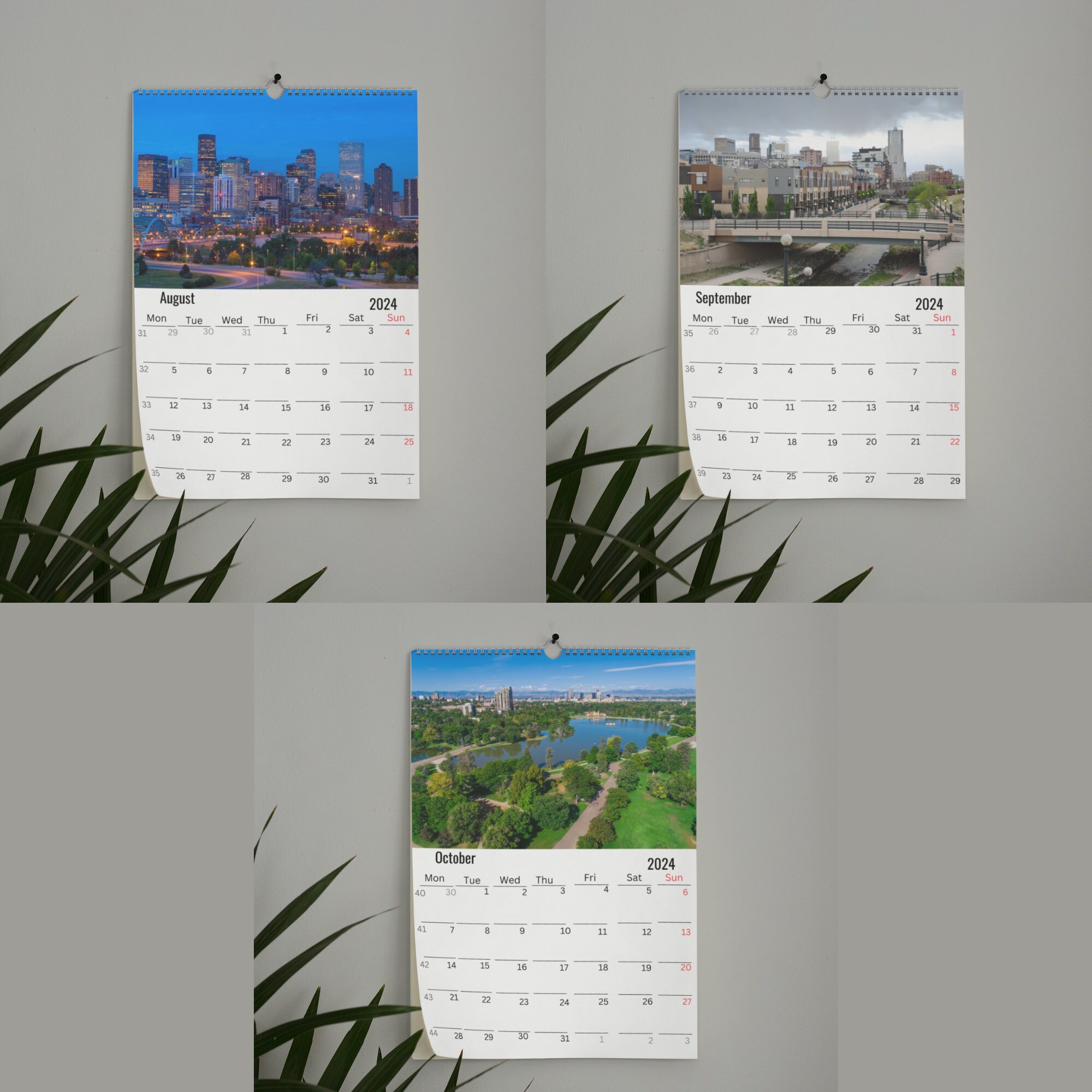 Denver Wall Calendar 2024 - Etsy