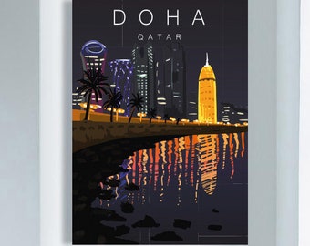 Doha Wall Art Poster - Etsy