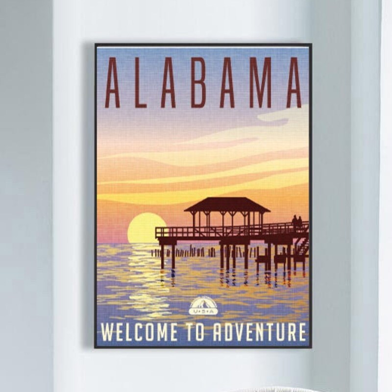 Alabama Poster - Etsy