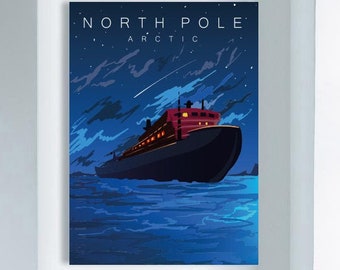 North Pole Posters - Etsy