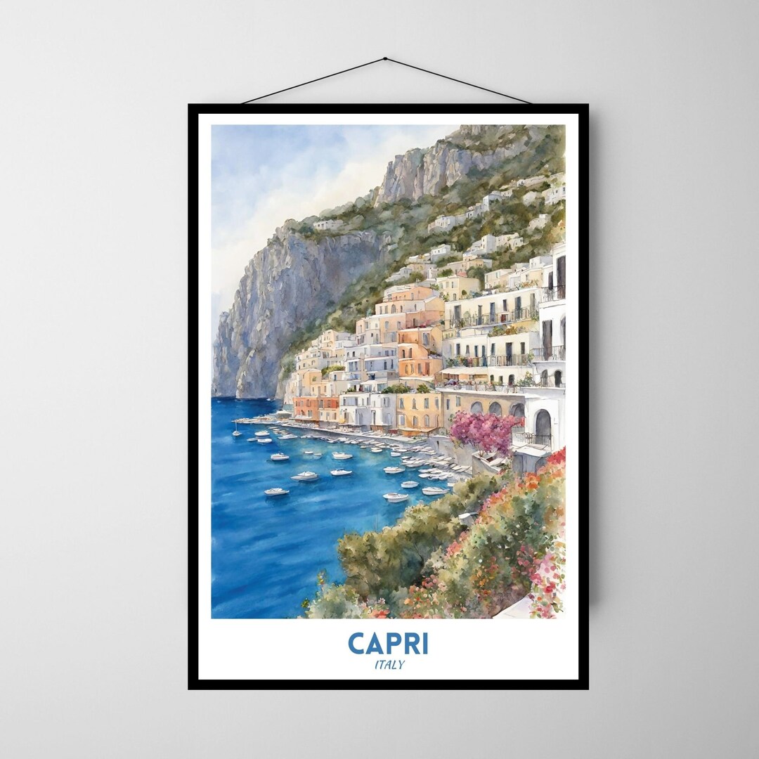 Capri Digital Download, Capri Poster Print, Capri Poster, Capri Print ...